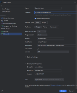 Minecraft 1.20.1 Forge Mod開発 1 | ゲームの雑記